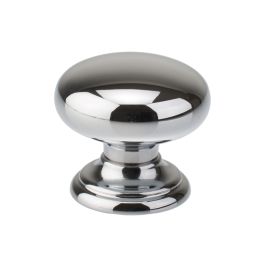 Knopp "Ferro" Blank Krom - Beslagsbutiken